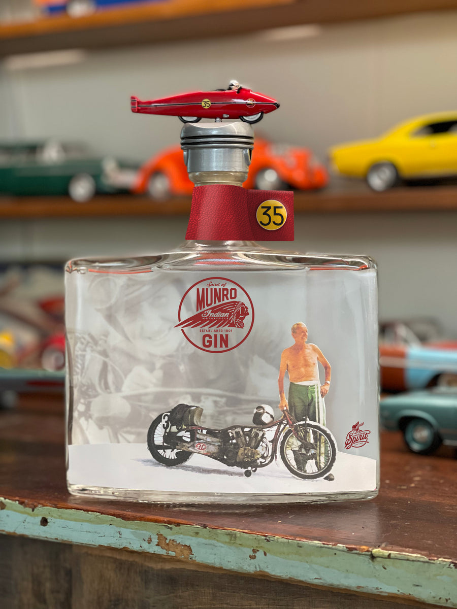 Spirit Of Munro London Dry- Racing Spirit Gin With White Metal Hand Pa ...