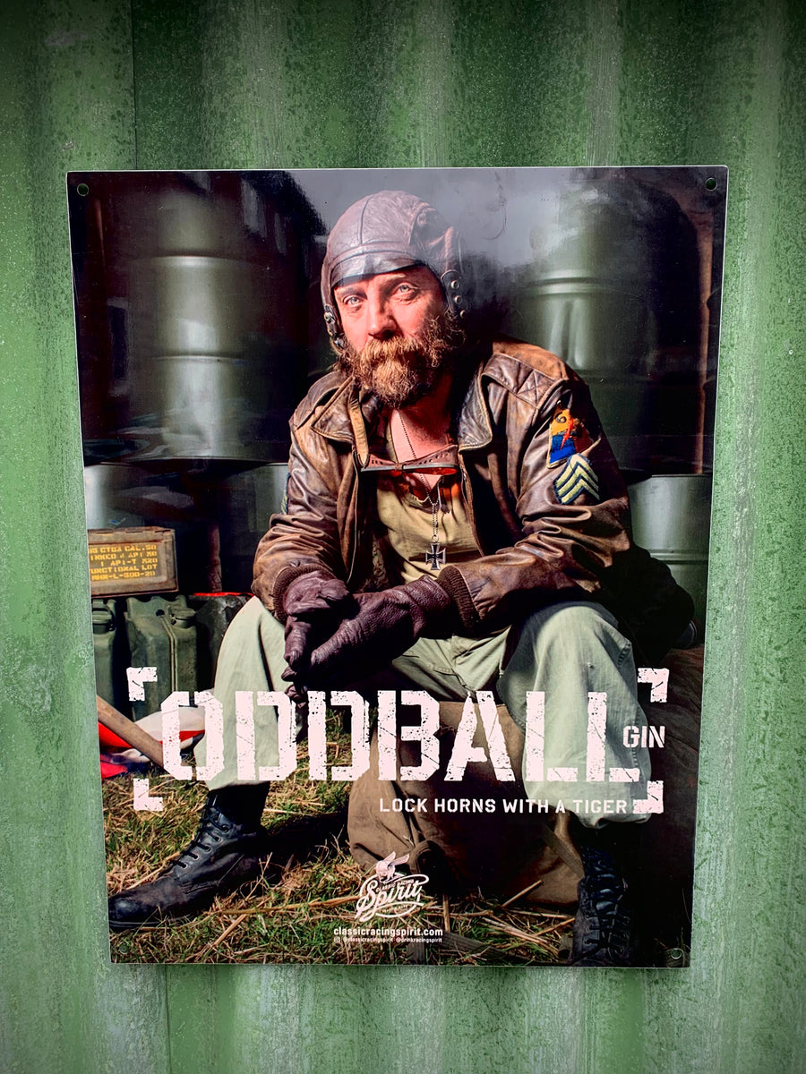 Oddball Tin Advertising Sign – Classic Racing Spirit